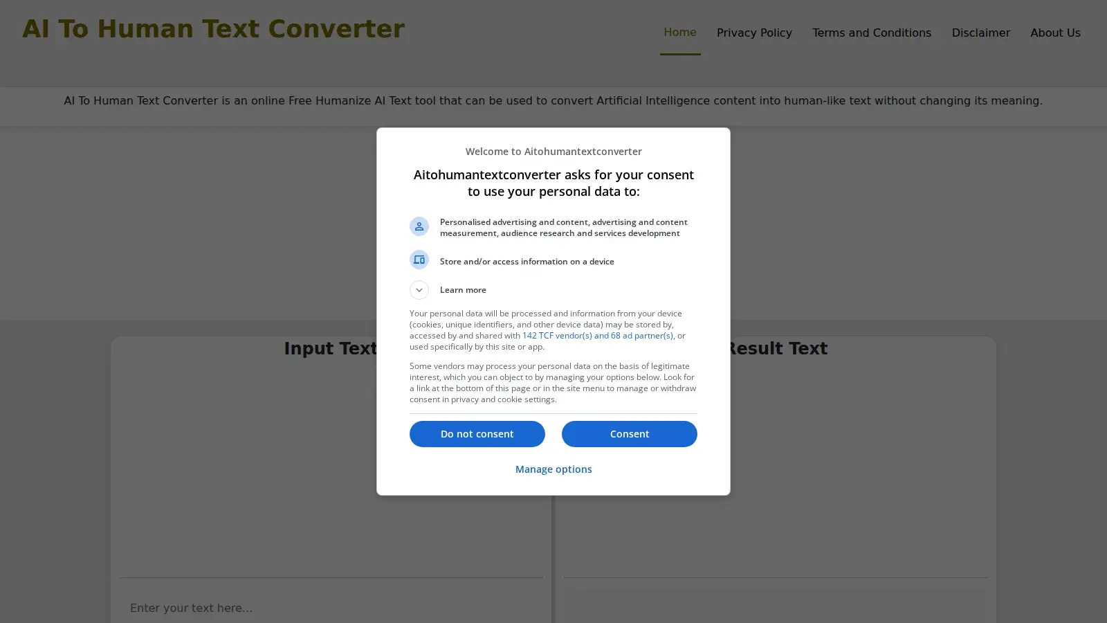 AI To Human Text Converter: Content Generation AI Tool | Awesome AI Tools