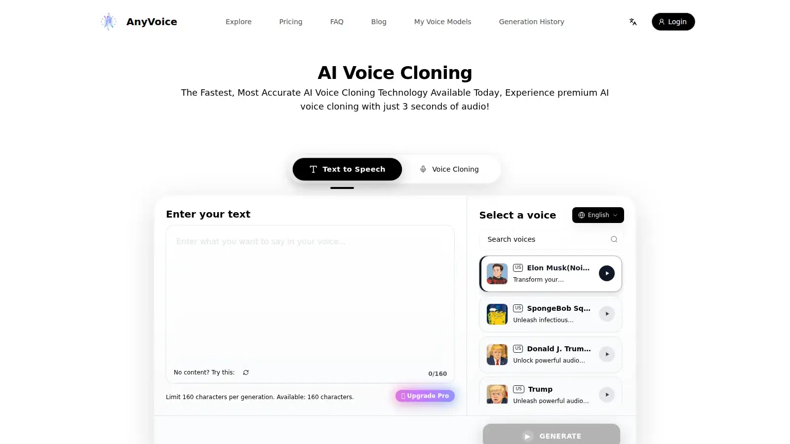 AnyVoice: Content Generation AI Tool | Awesome AI Tools