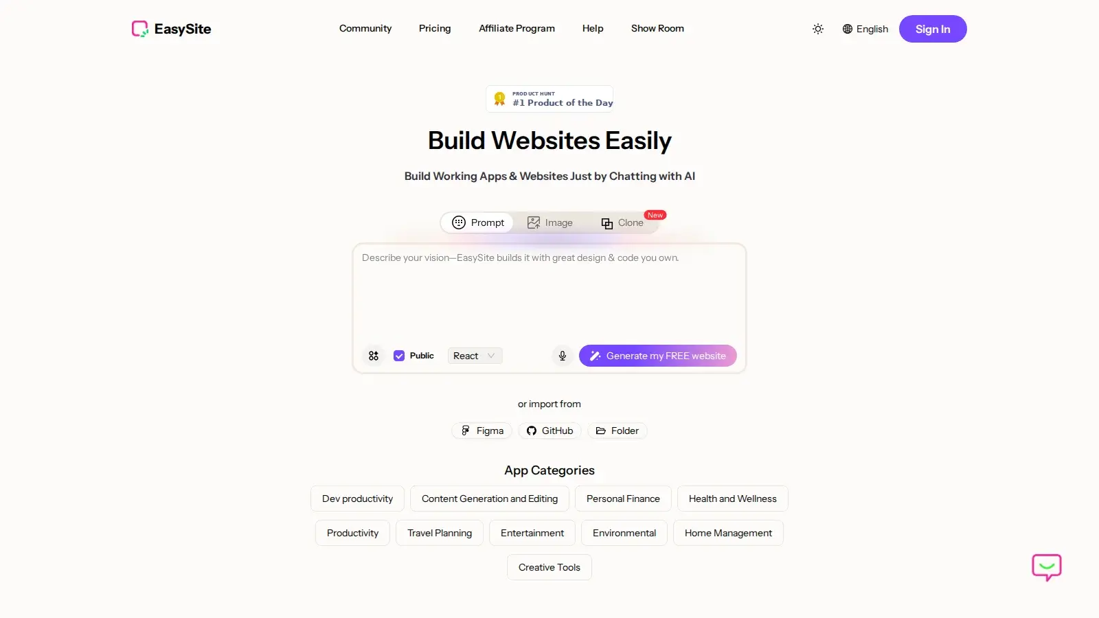 EasySite AI: Content Generation, Web Development AI Tool | Awesome AI Tools