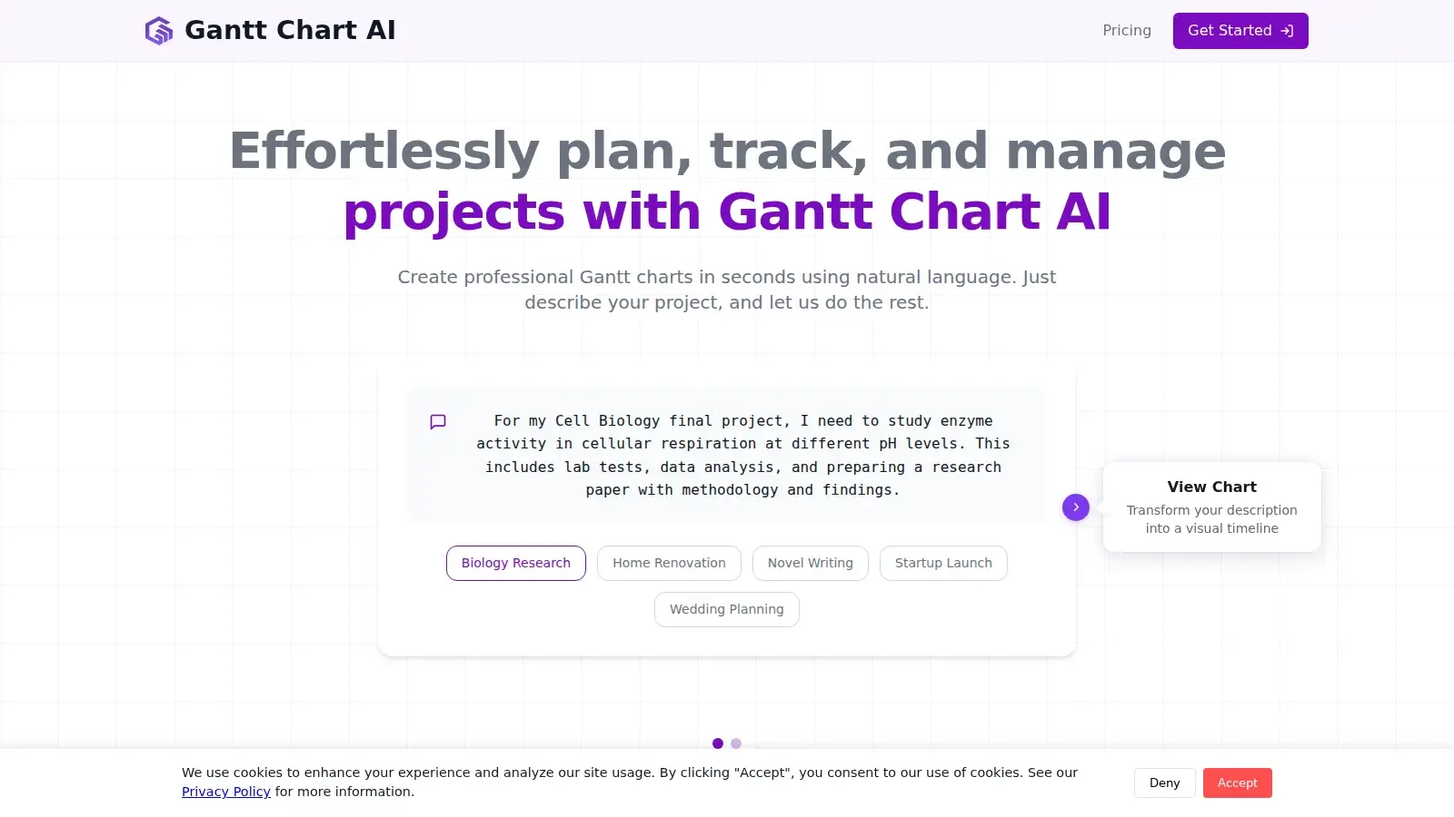 Gantt Chart AI: Content Generation AI Tool | Awesome AI Tools
