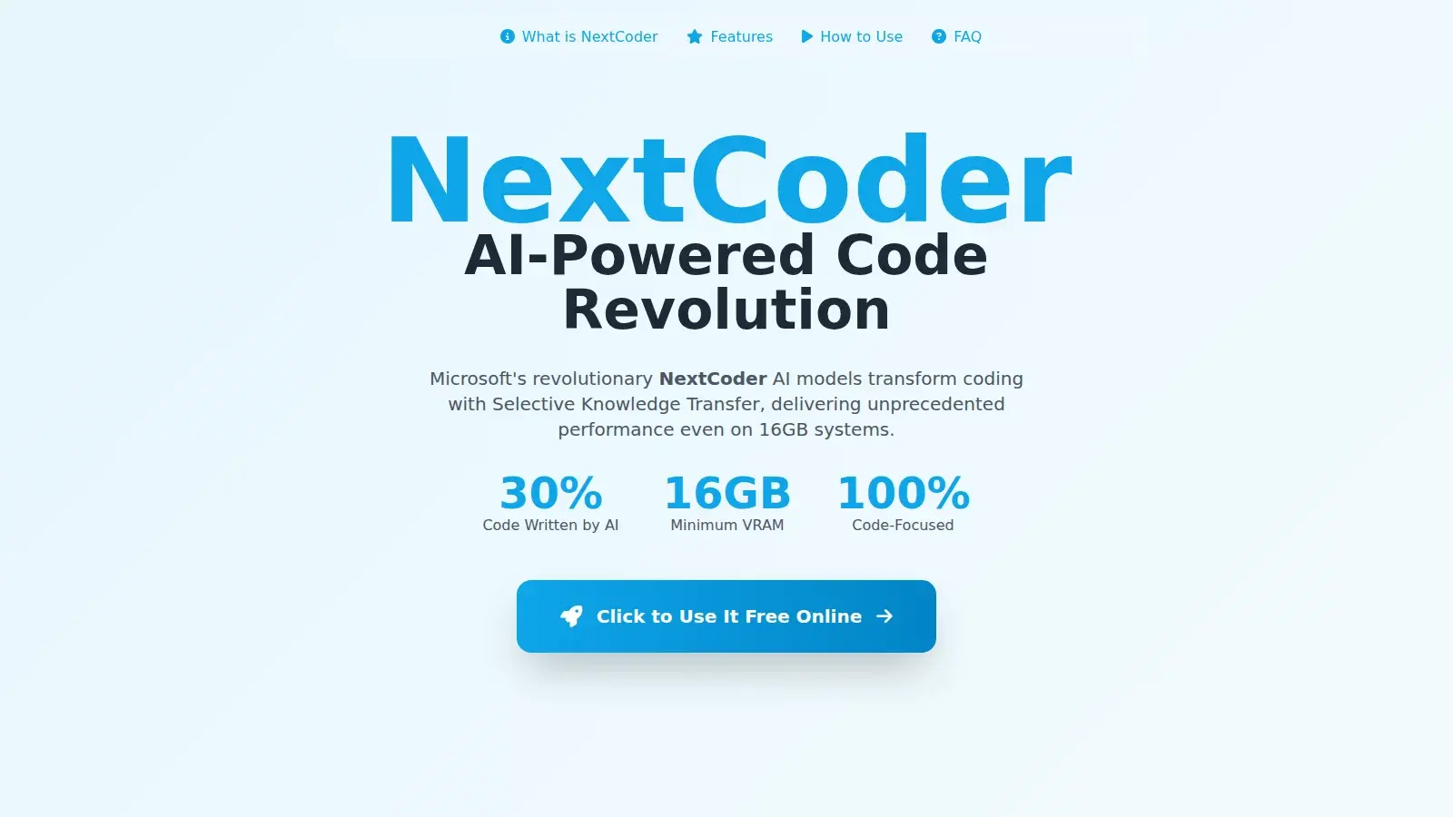 NextCoder: Content Generation, Machine Learning AI Tool | Awesome AI Tools