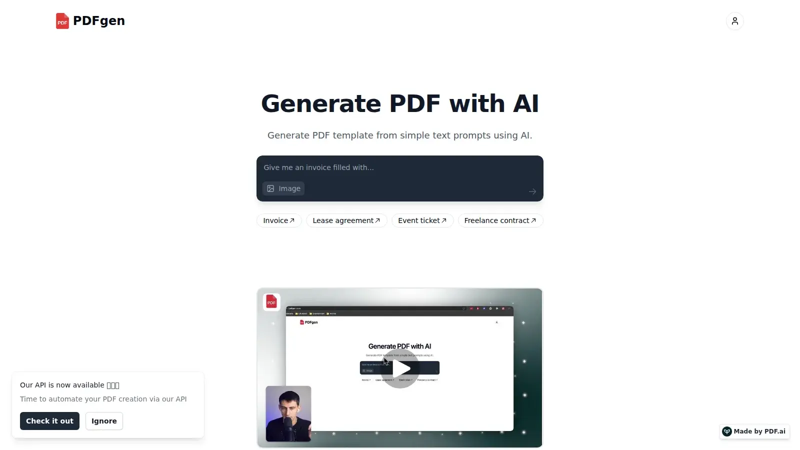 PDFgen: Content Generation AI Tool | Awesome AI Tools