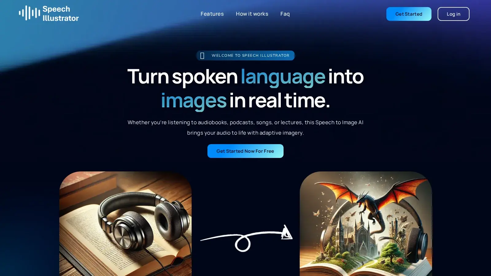 Speech Illustrator: Content Generation AI Tool | Awesome AI Tools