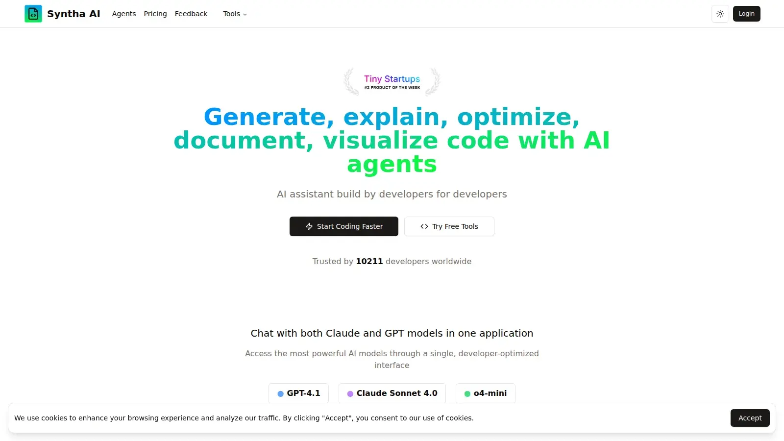 Syntha AI: Software Development AI Tool | Awesome AI Tools