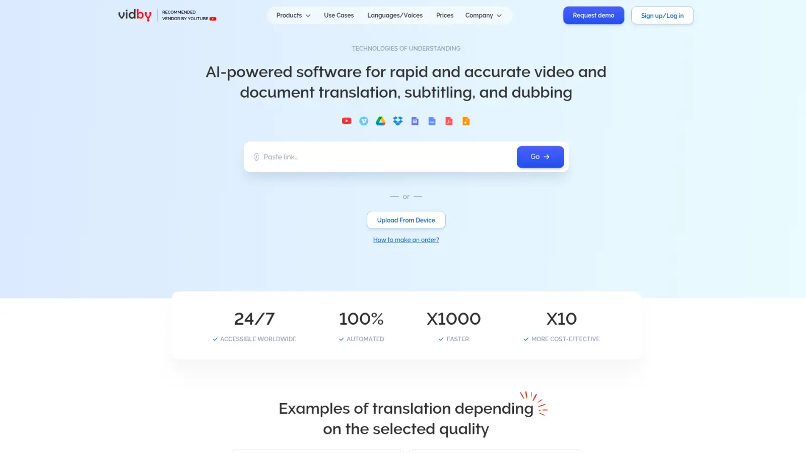 Vidby Video Translation and Dubbing: Media Production, Translation AI ...