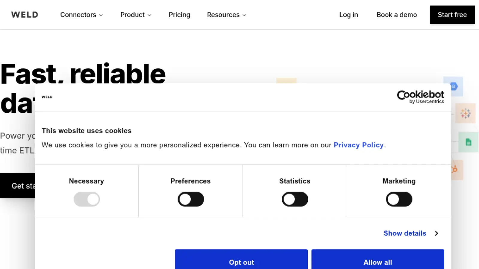 Weld Data Integration Platform Content Generation Data Visualization Ai Tool Awesome Ai Tools