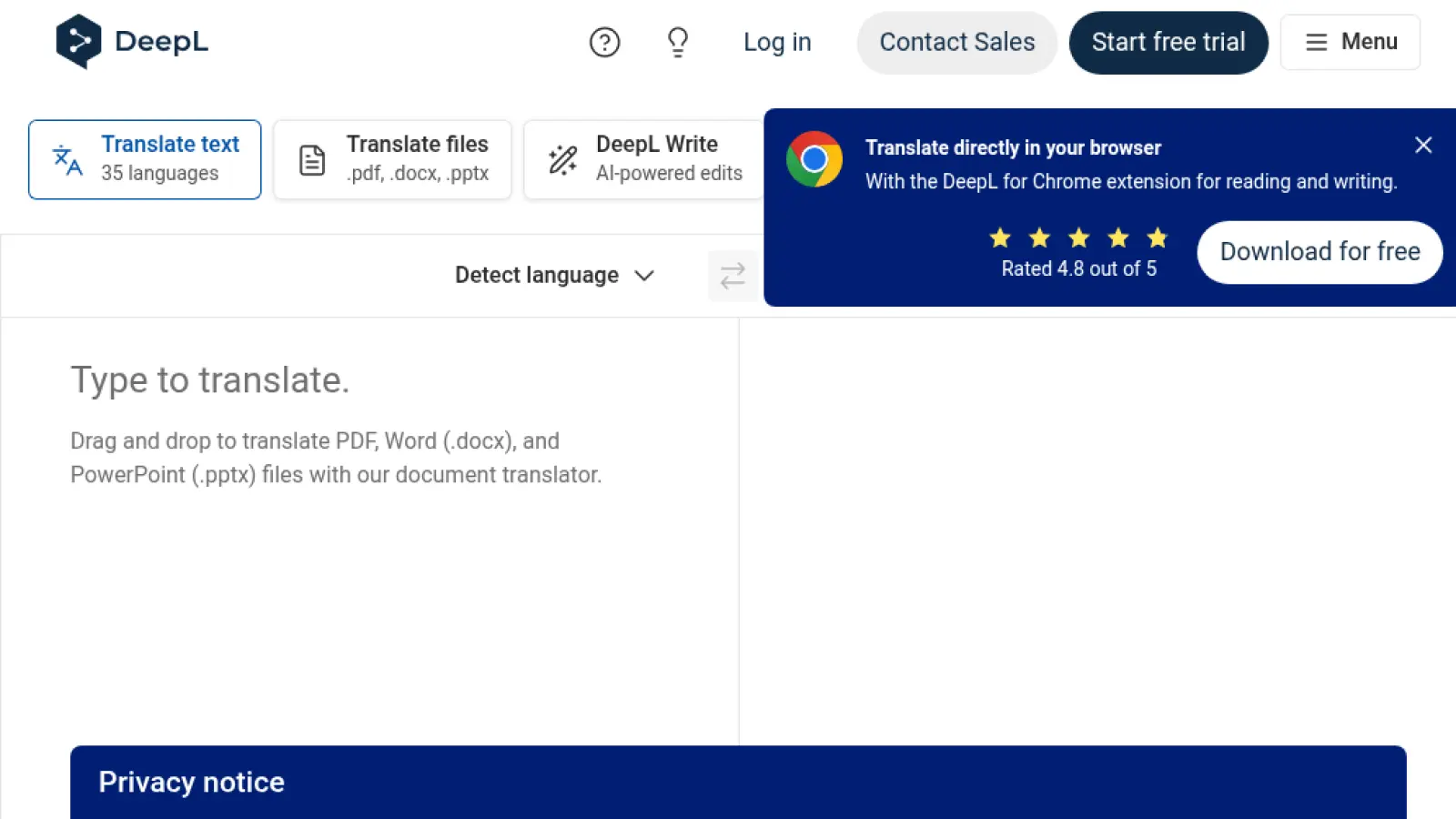 DeepL Translator: Language, Translation AI Tool | Awesome AI Tools